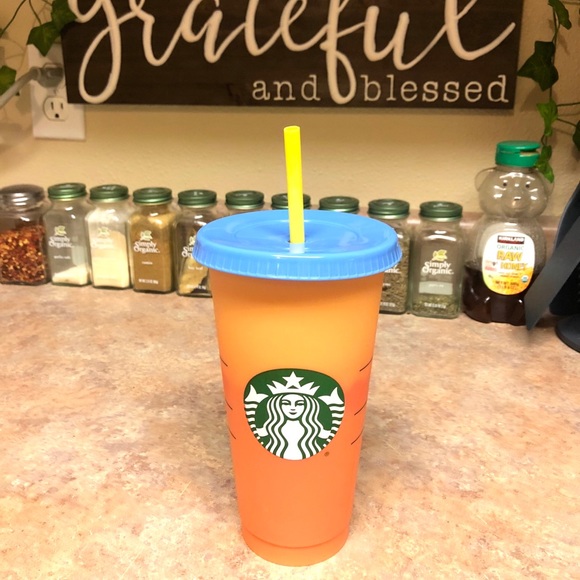 Other | New Apricot Starbucks Color Changing Cold Cup 24oz | Poshmark